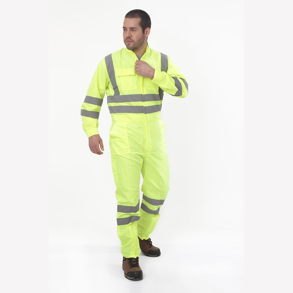 Overol Alta Visibilidad Amarillo Flúor - Max Service